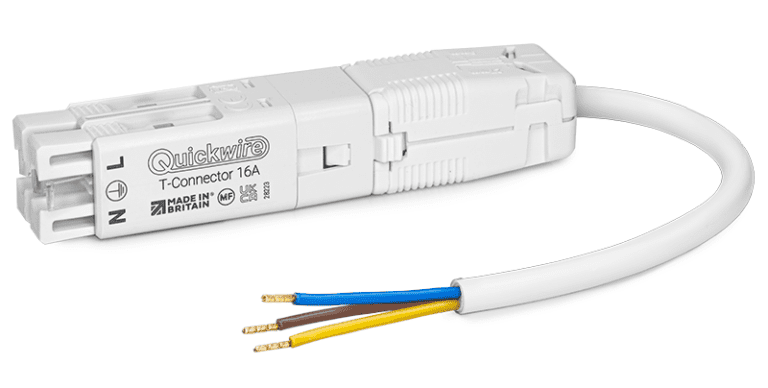 Maintenance free splitter junction box for lighting - Quickwire